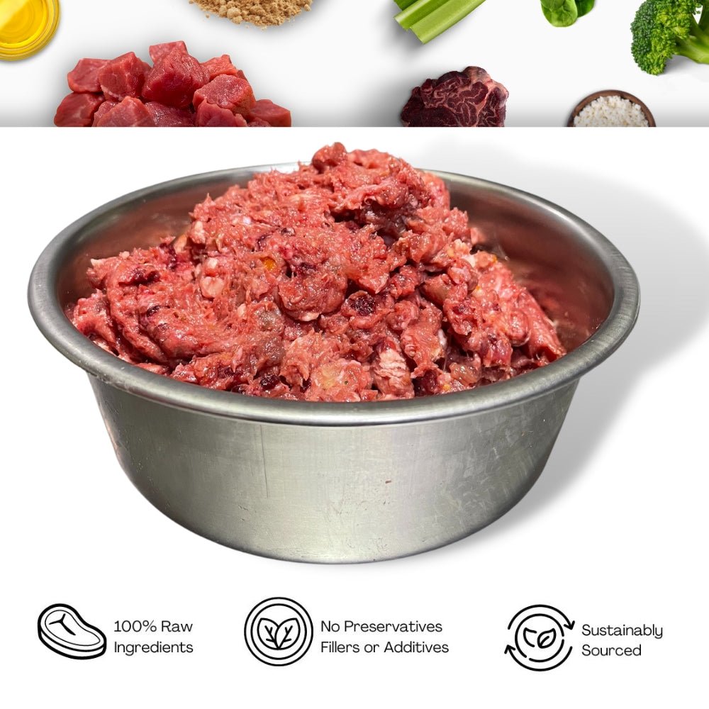Tasty Beef & Wild Roo Multi Bowl | Complete Raw Food For Dogs | BARF ...